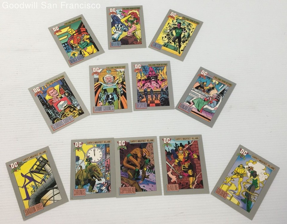 Vintage DC Comics Starfire Orion & Wonder Woman Trading Game Cards | eBay