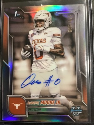 2025 Bowman U Chrome DeAndre Moore Jr Refractor Autograph Variation ...