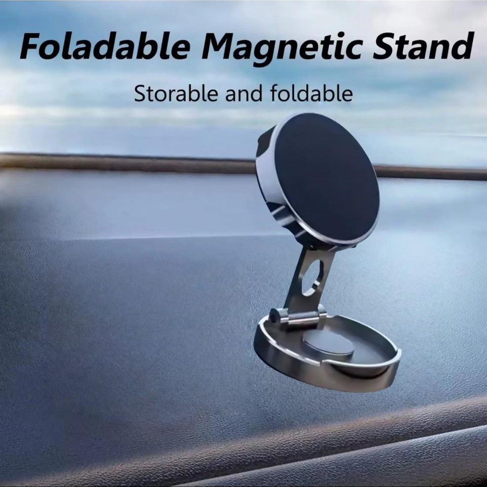 Car Dashboard Phone Holder Magnetic Universal Foldable for GPS Music ...