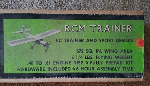 Bridi RCM Trainer 60 Balsa R/c Model airplane Kit 6 Hr Build Time ...
