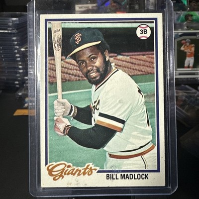 1978 Topps Bill Madlock #410 San Francisco Giants HIGH GRADE NO CREASES ...