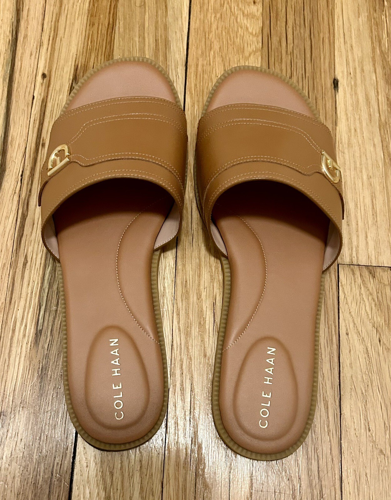 Cole Haan Charlotte Leather sandals /slippers, Size 1… - Gem