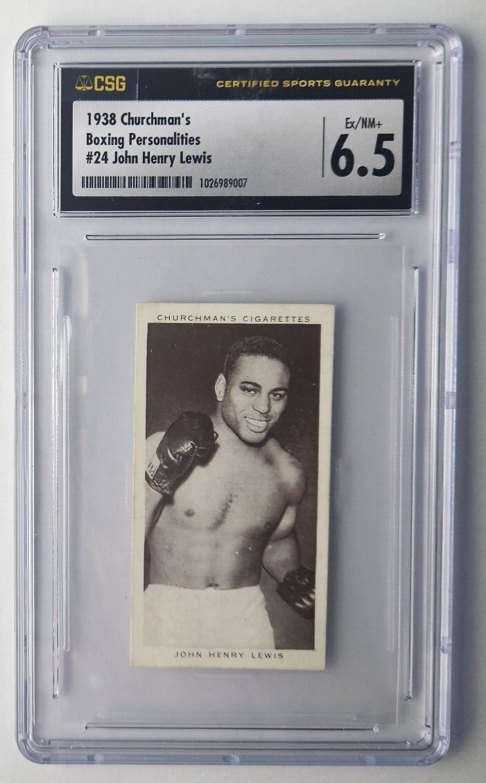 1938 Churchman's Boxing Personalities - #24 John Henry Lewis for sale ...