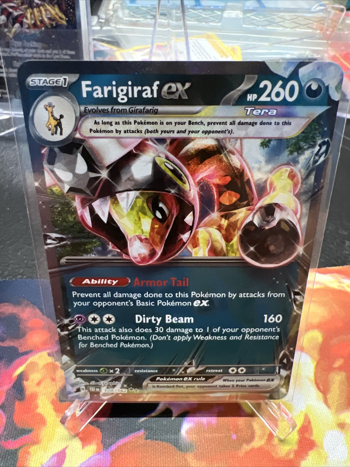 Farigiraf EX 108/162 Full Art NM/M Temporal Forces Pokemon Card | eBay