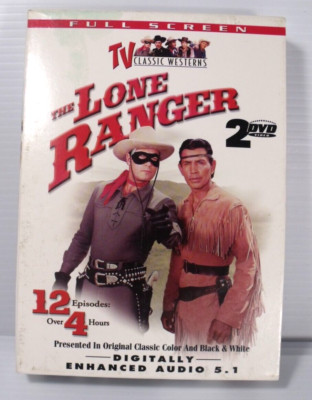 The Lone Ranger 12 Episodes TV Classic Westerns DVD, 2004, 2-Disc Set ...