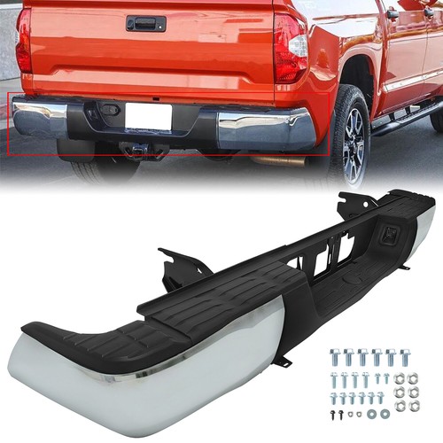 NEW Complete Chrome Steel Rear Bumper for 2014-2021 Toyota Tundra w/o ...