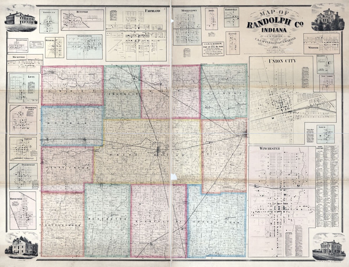 Randolph County Plat Map North Carolina Maps: Historic Overlay Maps