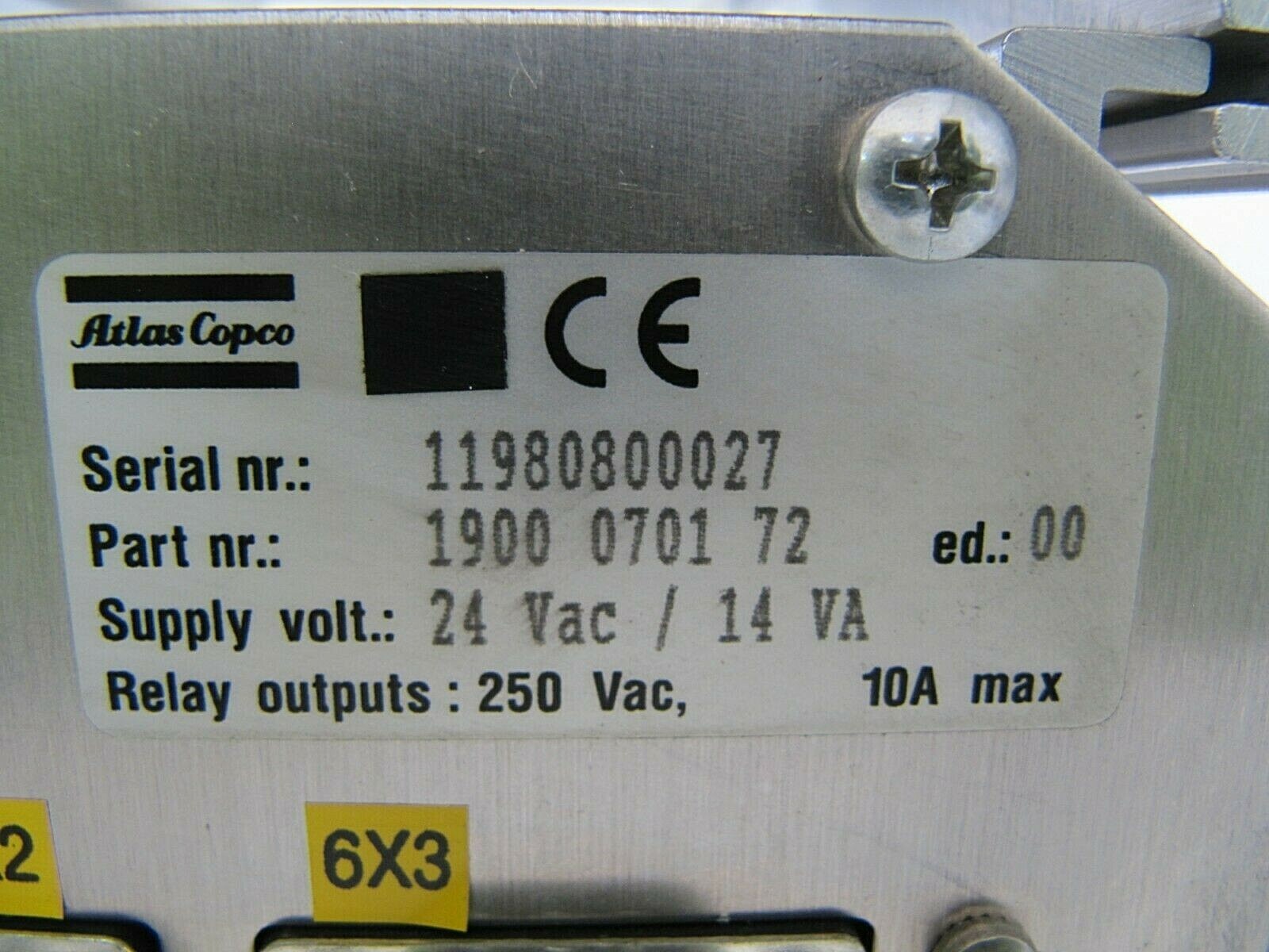 Atlas Copco Elektronikon Controller + Expansion Modules 1900070104 ...