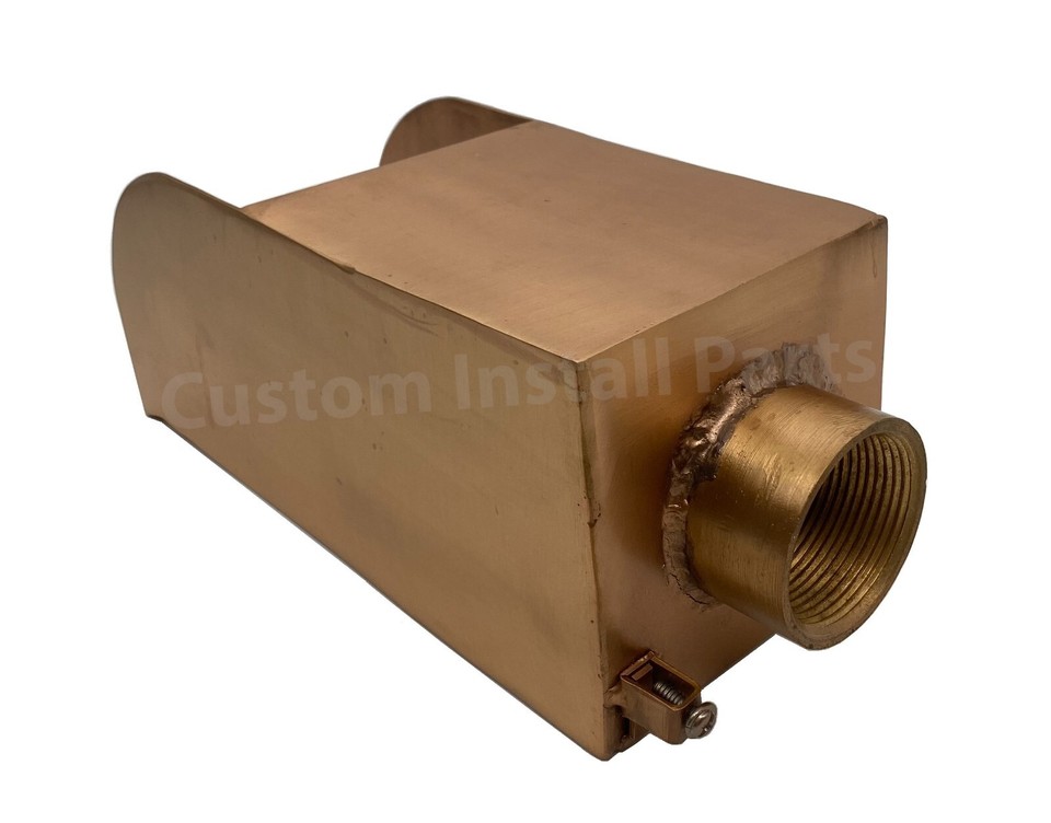 Copper Metal Pool Spa Pond Scupper Cascading Water Fountain Spillway ...