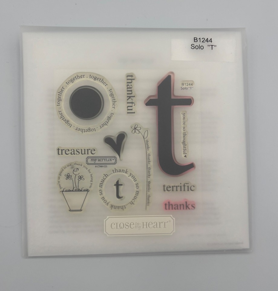 Close To My Heart Stamps ~You Chose. CTMH My Acrylix Stamps | eBay