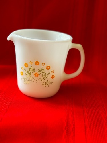 Vintage Pyrex Creamer Summer Impressions, Yellow Flower/Green Leaves | eBay