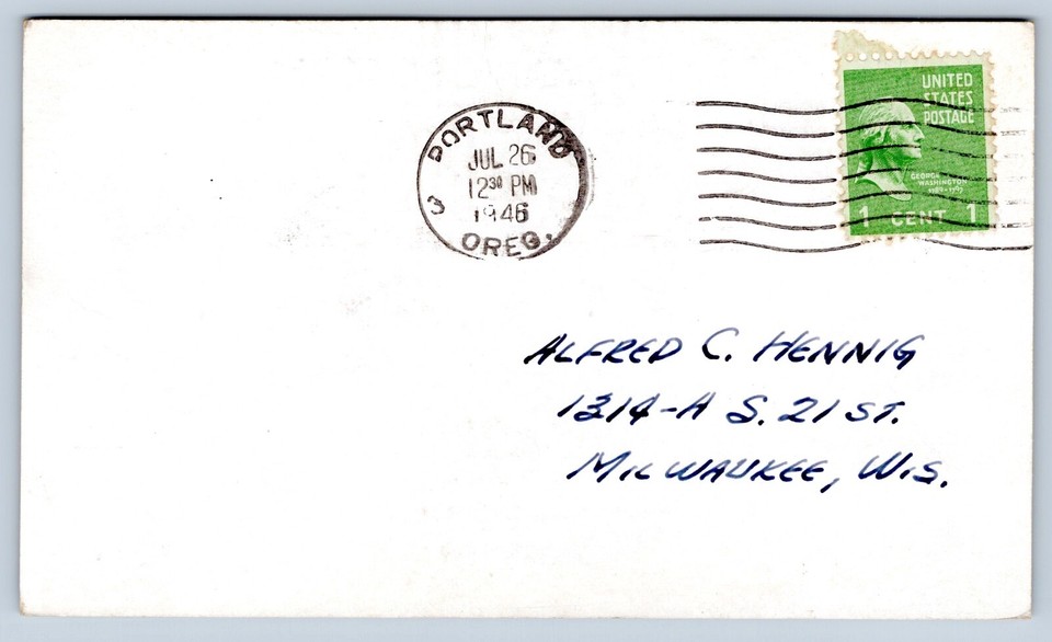 QSL CB Ham Radio W7IKW "W Scott" Portland Oregon Vtg Multnomah County ...