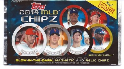2014 MLB Chipz Booster Pack / BASEBALL POKER CHIP COLLECTION / NEW ...