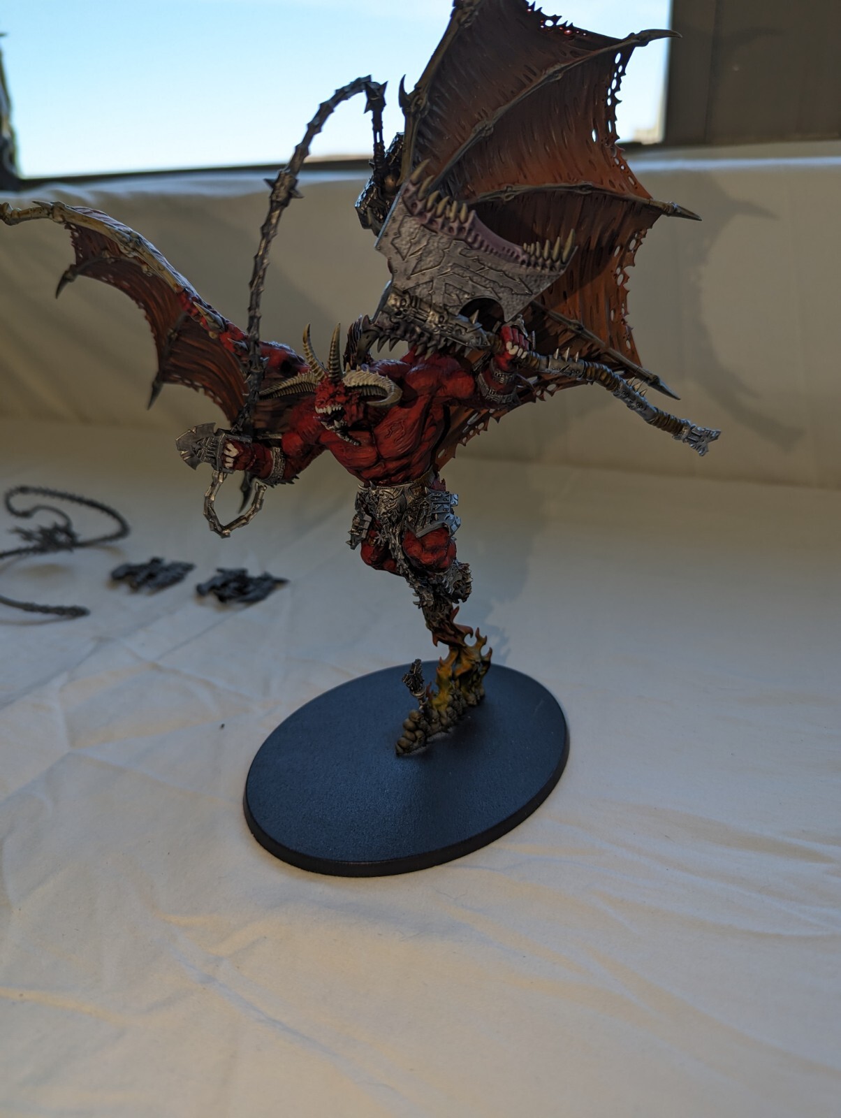 Warhammer 40k AOS Khorne Daemons Painted Bloodthirster Flesh Hounds ...