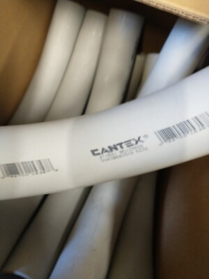 Cantex Standard Radius PVC Conduit Elbow B5133828 2” 90 Deg Sch 40,Gray ...