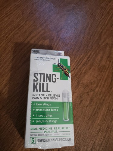 STING-KILL 5 Disposable Swabs 2 Packs Maximum Strength Pain & Itch ...