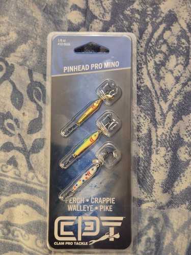 CLAM CPT Pinhead Pro Mino Spoon Jigs 3 Pack #10 Hook 1/8oz | eBay