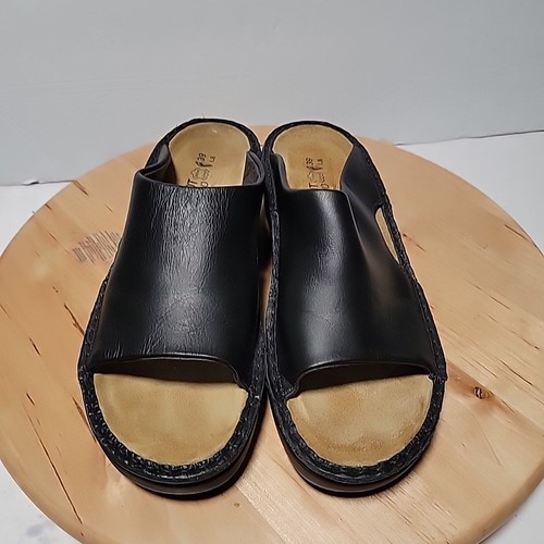 Naot Womens Rome Walking Sandals EU 39 US 8 Navy Blue Leather Slip on ...