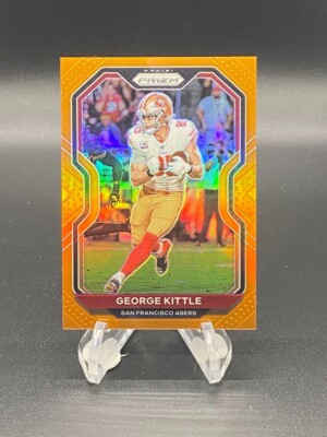 2020 Panini Prizm George Kittle Orange Laser Prizm #281 49ers | eBay