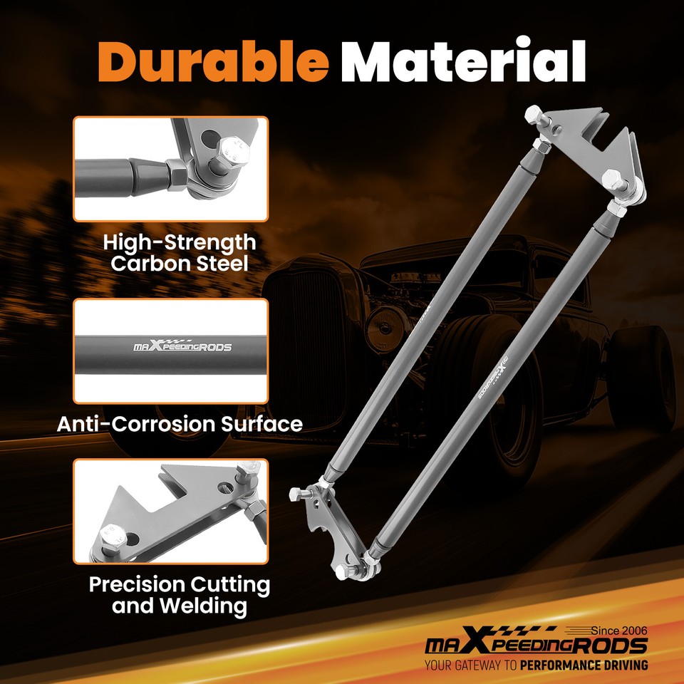 Universal Weld On Parallel 4 Link 24" Bars Axle Fame Mounts Rear ...