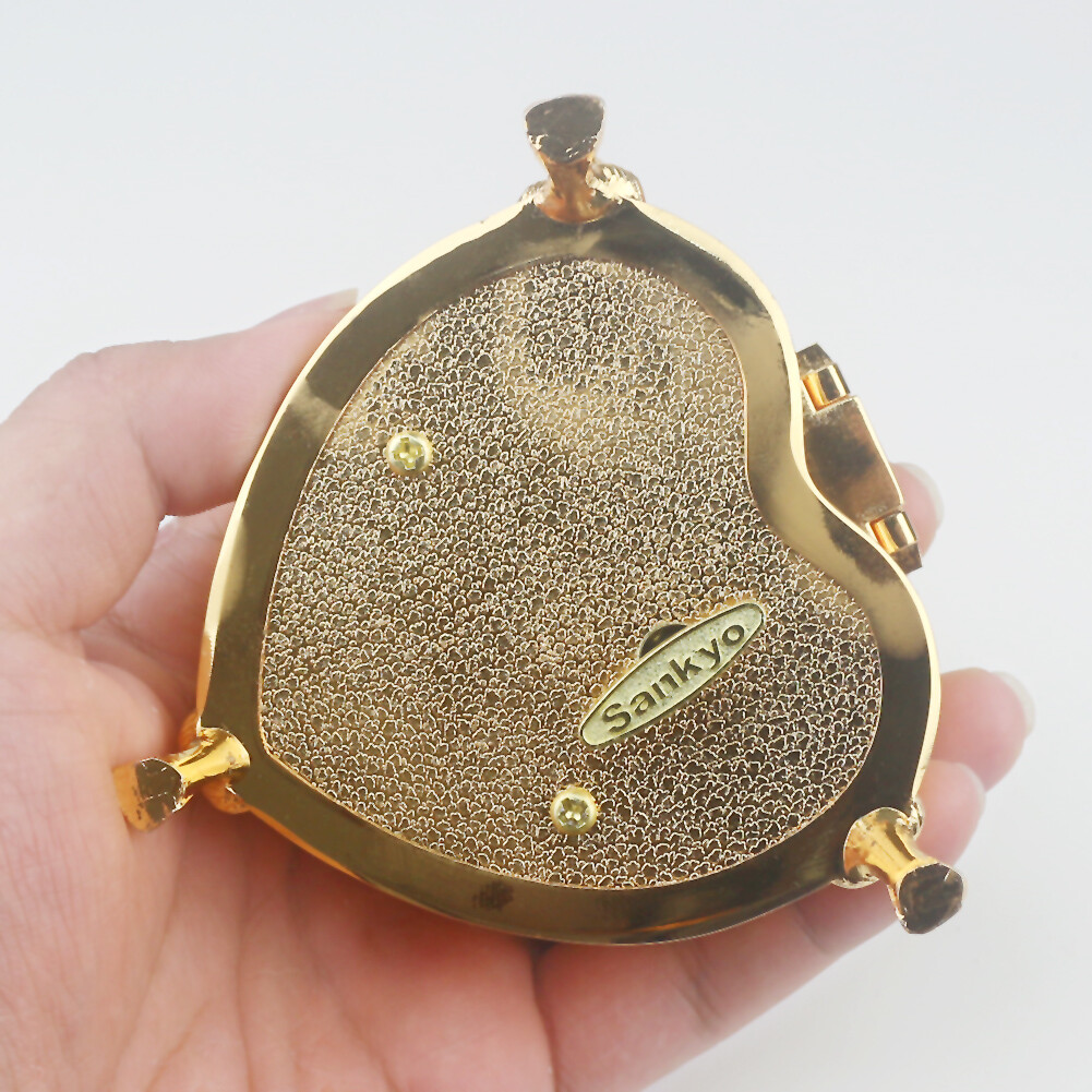 SANKYO GOLD TIN ALLOY HEART WIND UP MUSIC BOX : SAILOR MOON | eBay
