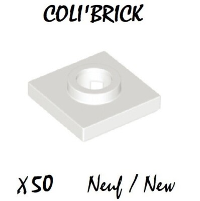 Lego 27448 - 50x Brique / Tile, modified 2x2 Large Hole - Blanc White ...