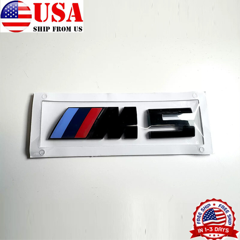 Gloss Black M5 Trunk Tailgate Decal Sticker Badge Emblem For M5 F10 F90 ...