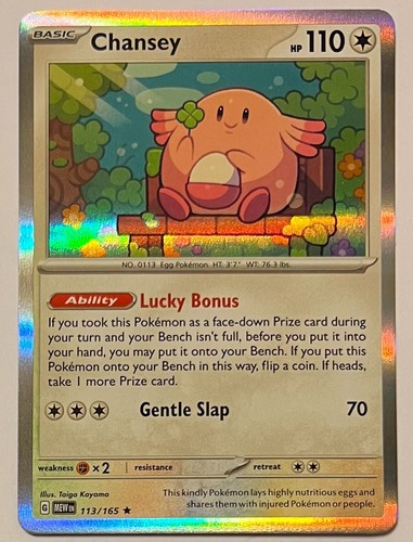 Pokemon TCG Scarlet & Violet 151 - Chansey - Holo Rare - 113/165 - NM ...