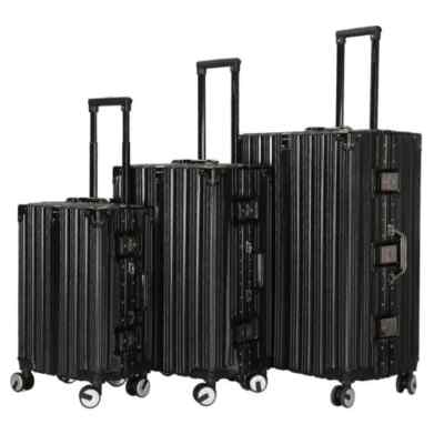 3 set Hard Shell PC Cabin Suitcase 4 Wheel Travel Luggage Trolley ...