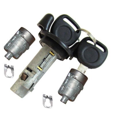GM OEM Ignition Key Switch Lock Cylinder & Door Lock Tumbler Set 2 Keys ...