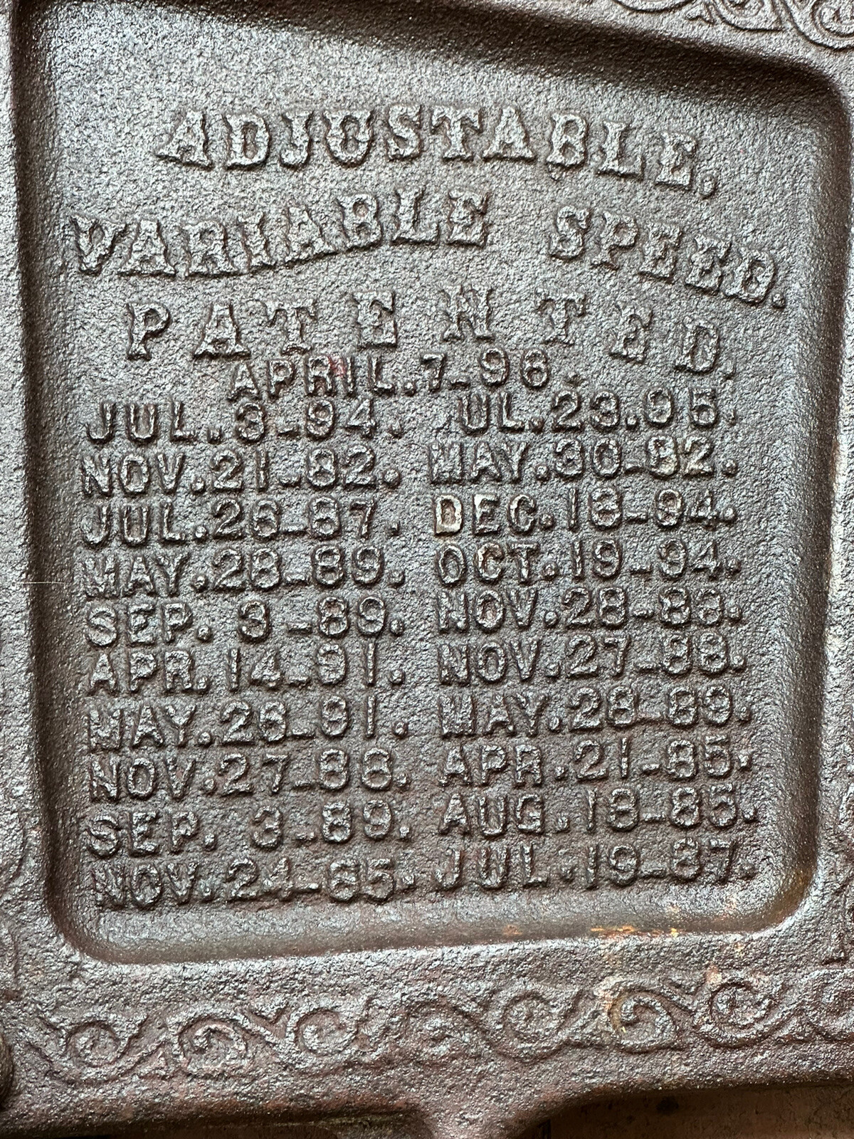 RARE 1880s 1890s Superior Machine Grain Drill Cover Cast Iron Force ...