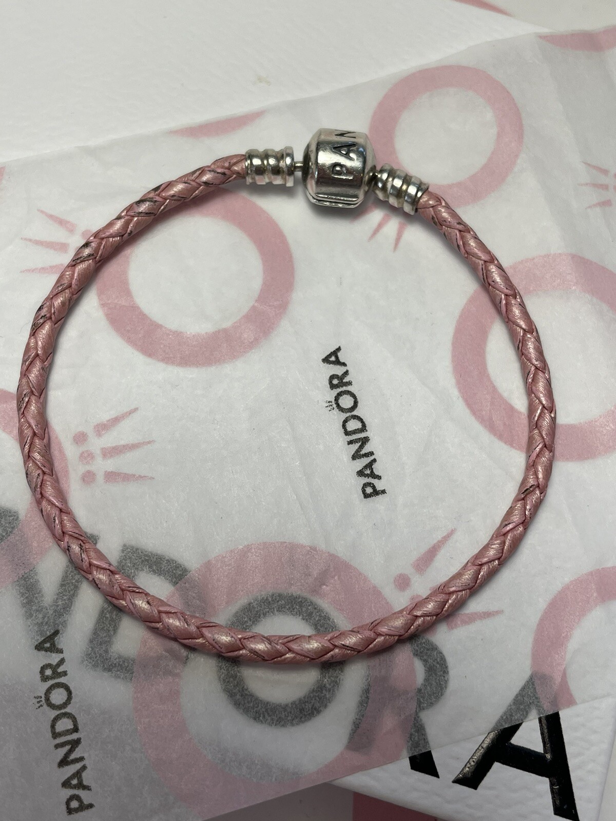 Pink And Black Pandora Bracelet