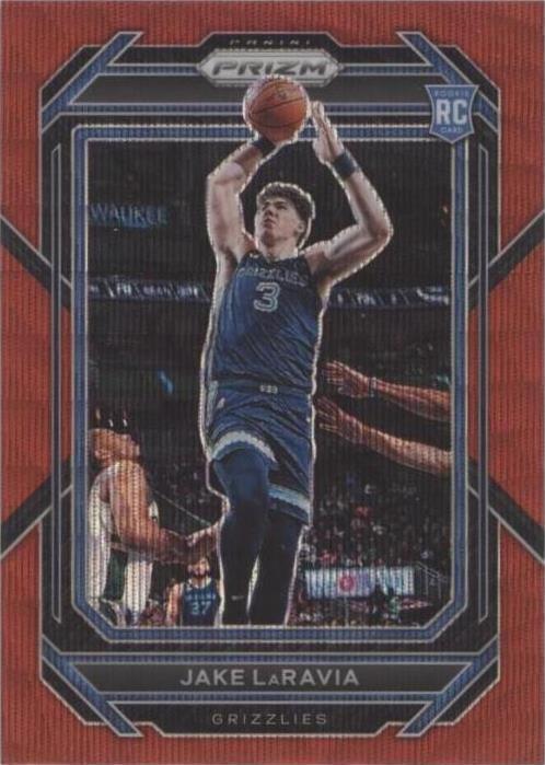 2022-23 Panini Prizm - Jake LaRavia #244 Ruby Wave Prizm (RC) for sale ...