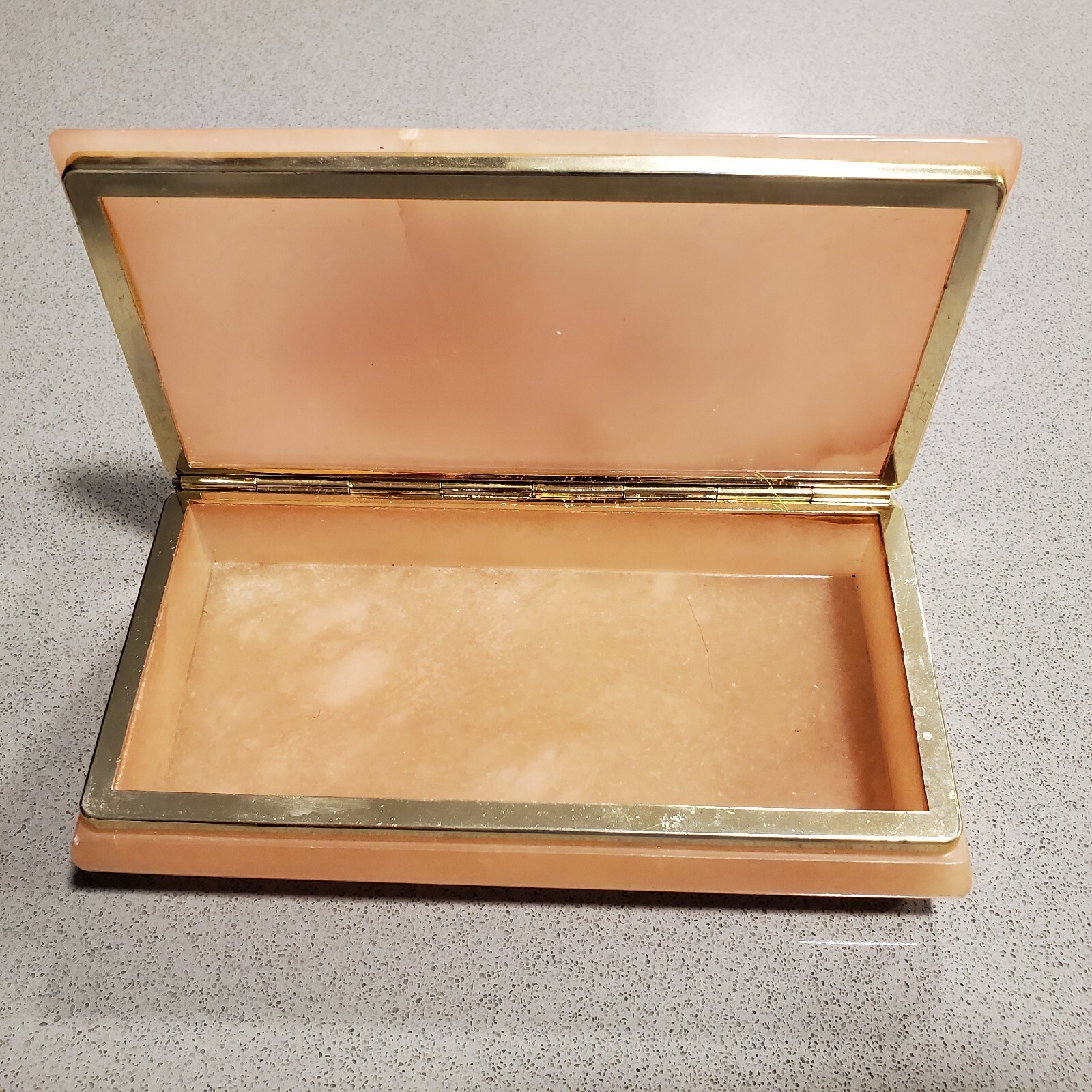 Vintage HiMARK Alabaster Italian made Dresser/ Trinket/ Jewelry Box ...