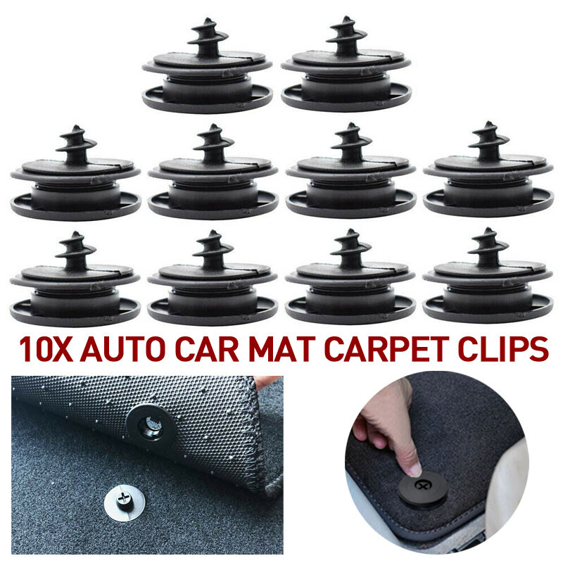 10pcs Car Floor Mats Anti-Slip Clips Hooks Carpet Fixing Grips Clamps ...