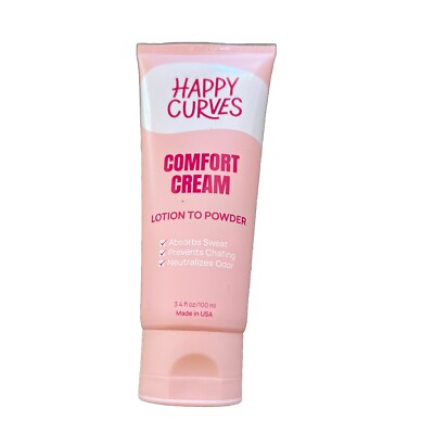Happy Curves Comfort Cream Lotion to Powder 3.4 oz/100 ml NEW & SEALED ...