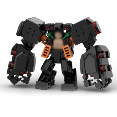 Protagonist' s Skeleton Mech Suit Model from Video Game 303 Pieces MOC ...