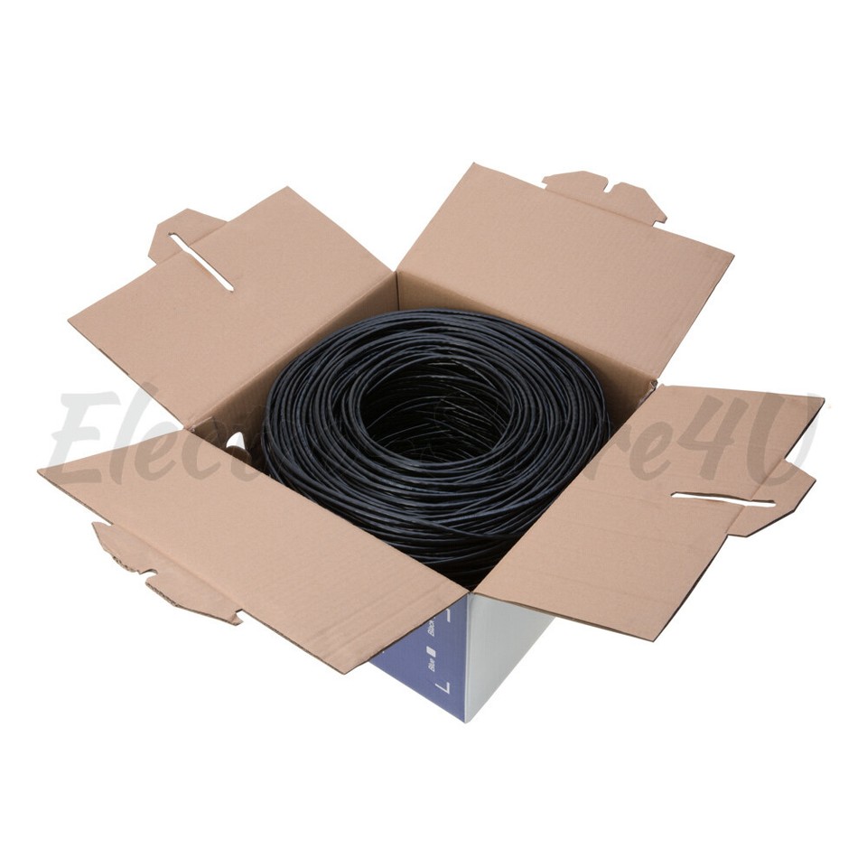 1000ft CAT5e CAT6 UTP Bulk Ethernet Cable Solid Network Wire RJ45 LAN ...