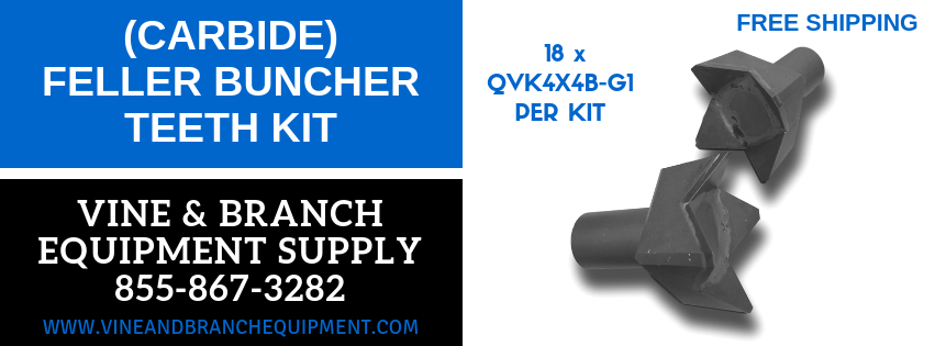 1 x PREMIUM FELLER BUNCHER (CARBIDE) SAW TEETH KIT QVK4X4B-G1 | eBay