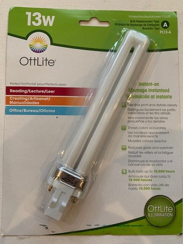 Genuine OttLite PL13-A 13-Watt Replacement Bulb T13330 Type A Ott Lite ...