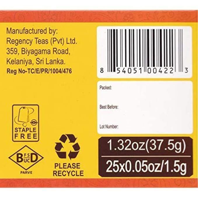 Hyleys 100% Natural Turmeric Tea Green Tea w/ Ginger & Lemon Flavor, 25 ...