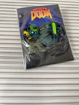 Mighty Doom Eternal Guy Mini Slayer Daisy Bunny BFG Enamel Pin Figure ...