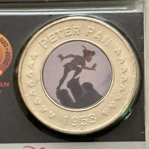 Disney Decades Coins #8 Peter Pan 1953 Yellowed Plastic for sale online ...