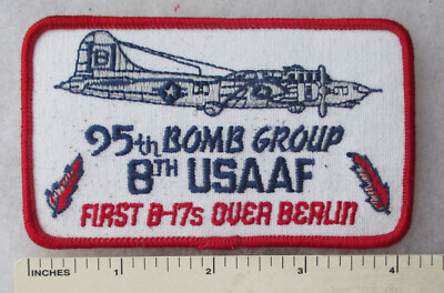 95th BOMB GROUP 8th US ARMY AIR FORCE WW2 Veteran PATCH 1st B-17 Over ...