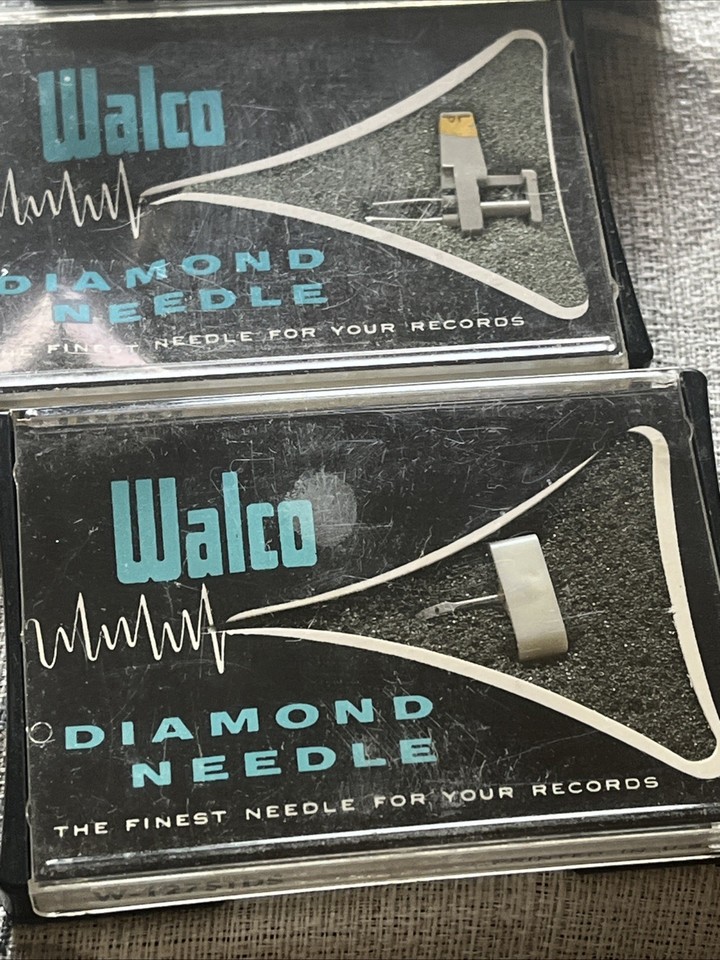 Vintage Lot of 16 Walco Record Player Parts Diamond Needles Needle ...