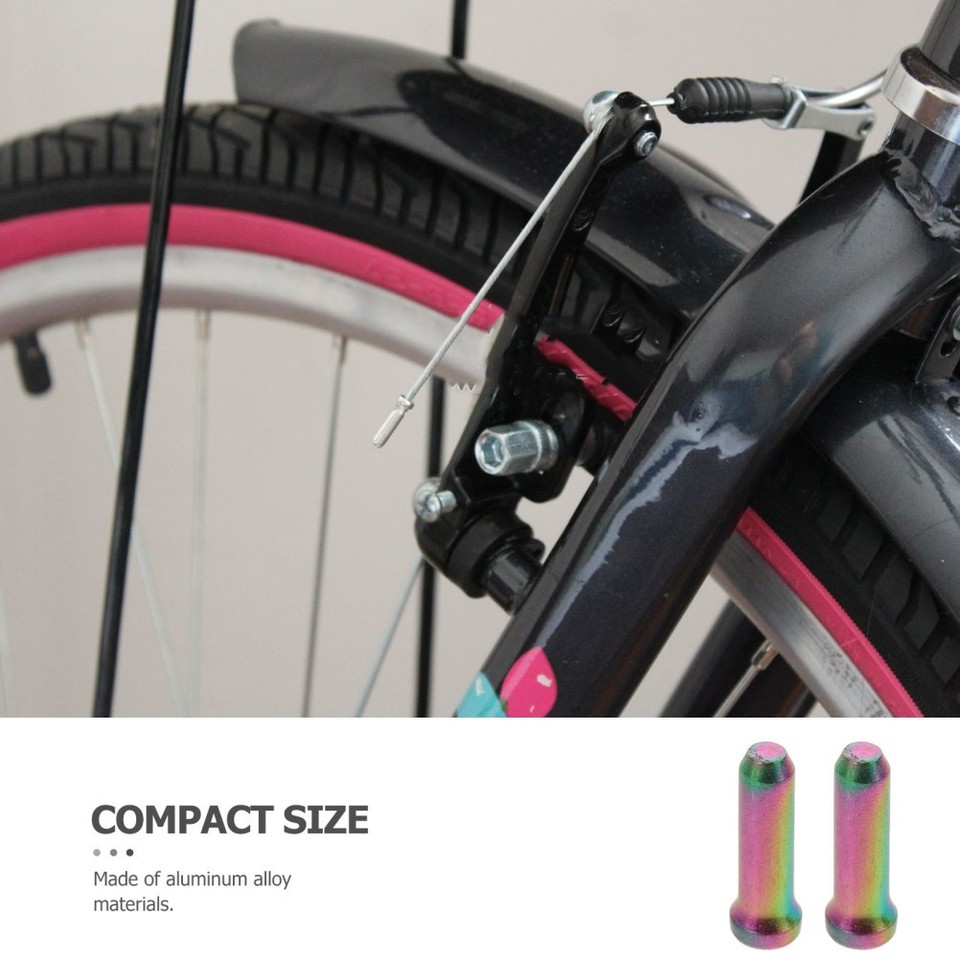 20 Pcs Bike Wire End Caps Cable Tube Clamp Grommets Bicycle Brake ...