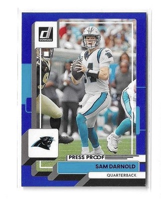 2022 Panini Donruss - Sam Darnold #236 Press Proof Blue | eBay