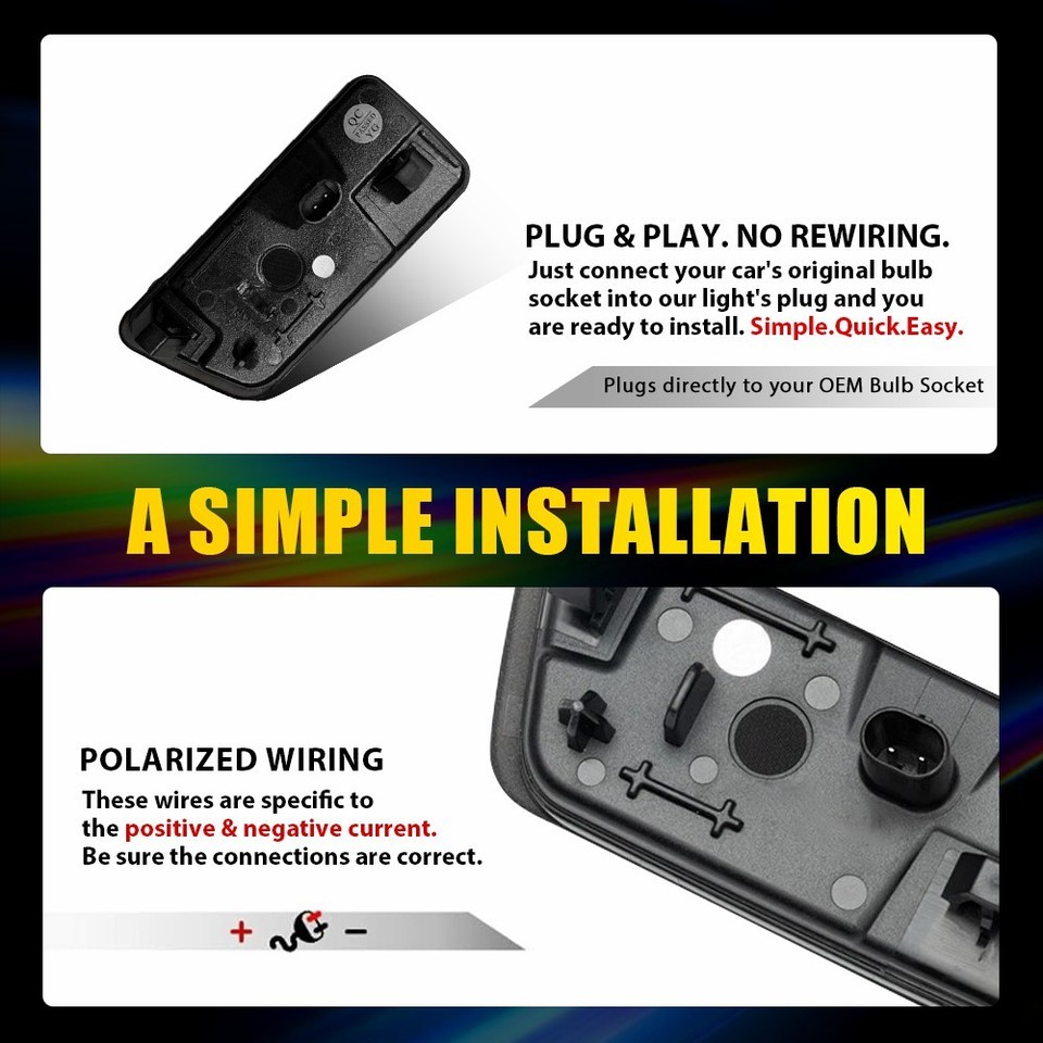 Fit For 2021-2024 Ford Bronco Sport Smoked Front or Rear LED Side ...