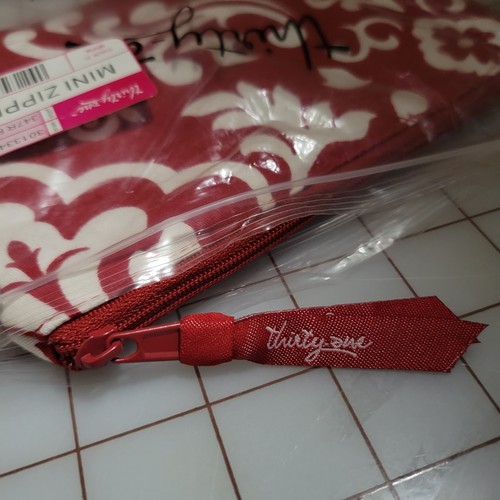 Thirty One Red Parisian Pop Mini Zipper Pouch | eBay