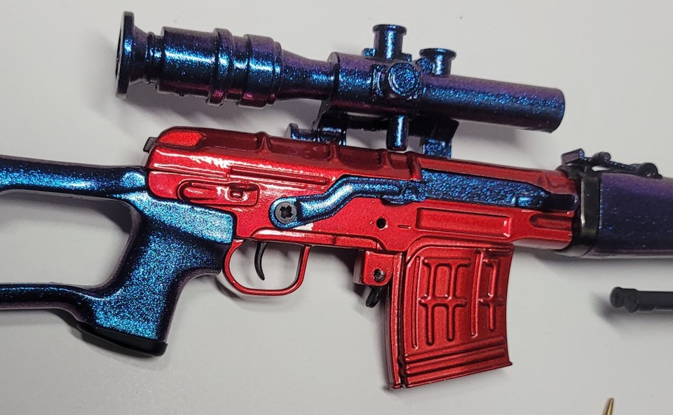 GoatGuns SVD Red / Purple Custom Diecast Mini Rifle | eBay